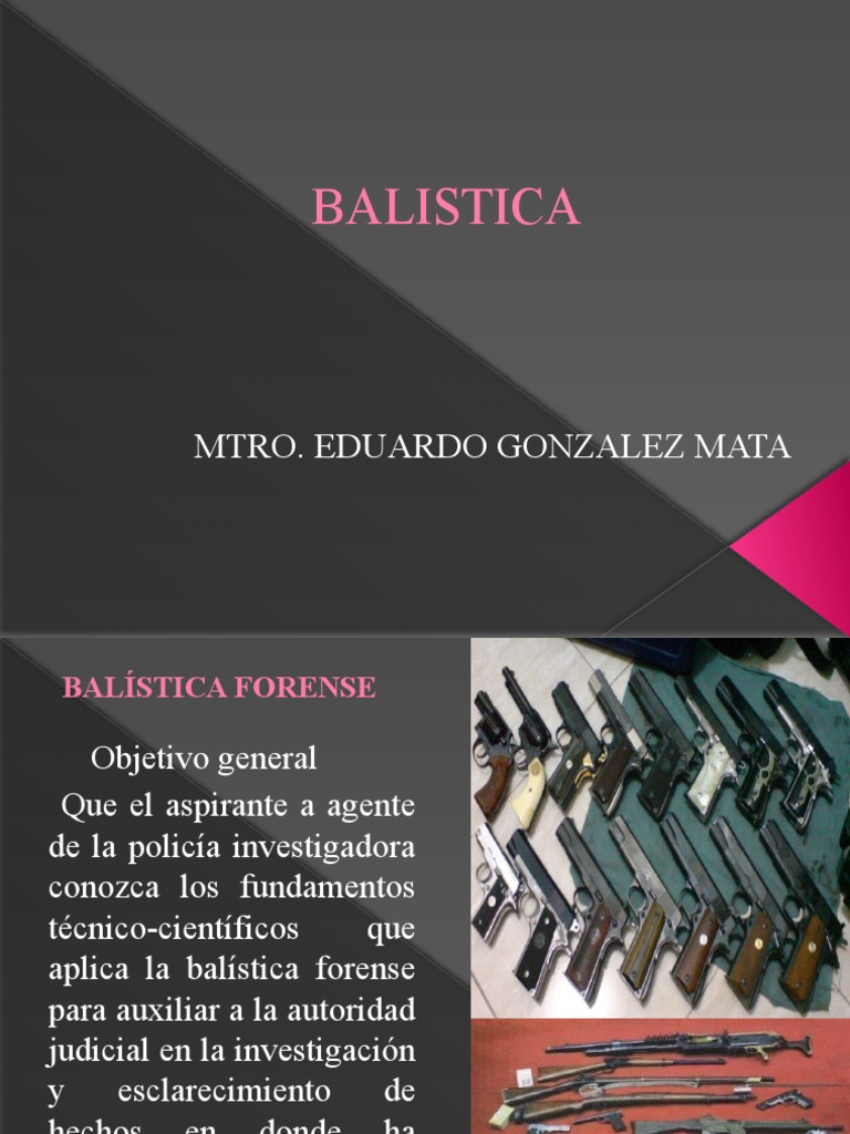 Curso de Balística Forense II | PDF | Cartucho (armas de fuego) | Balística