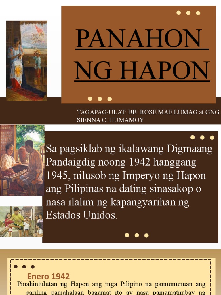 Panahon NG Hapon | PDF