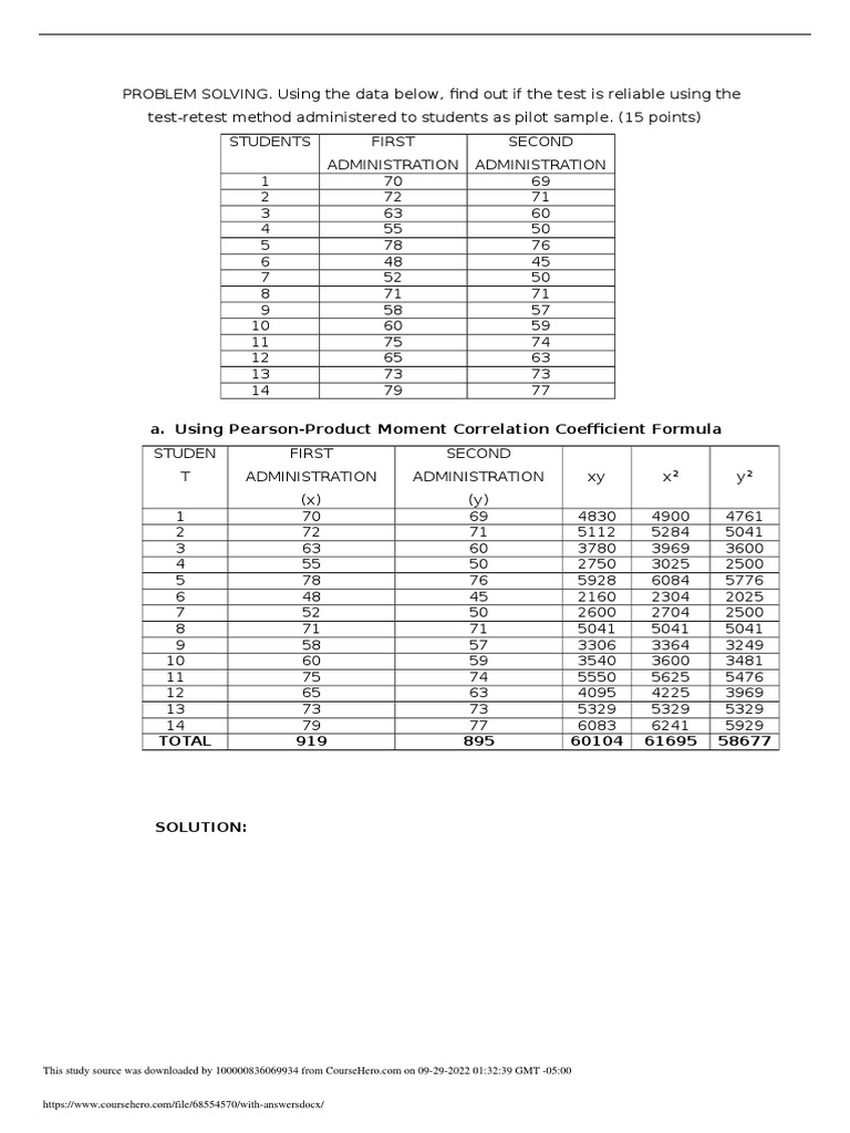 With Answers | Download Free PDF | Applied Mathematics | Statistical Analysis