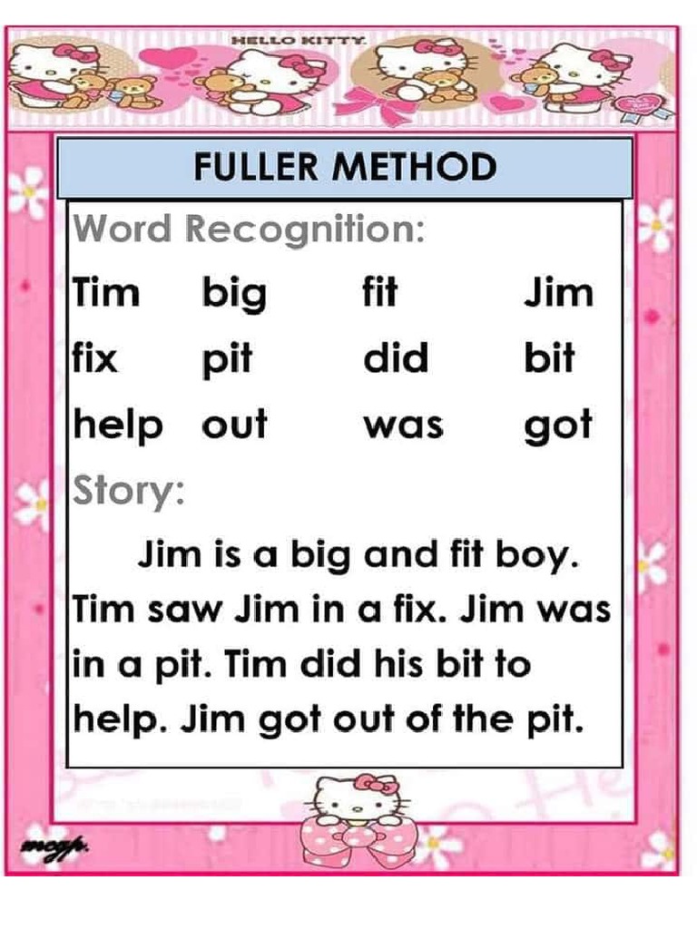 Phonics Poems Fuller Method | PDF