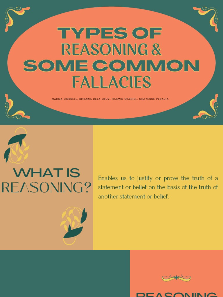 Lesson 6 Reasoning and Fallacies | PDF | Argument | Deductive Reasoning
