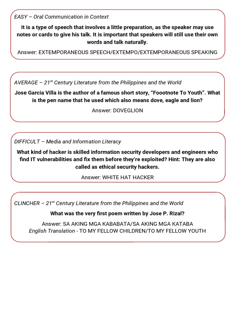 Battle of The Brains Questions | PDF