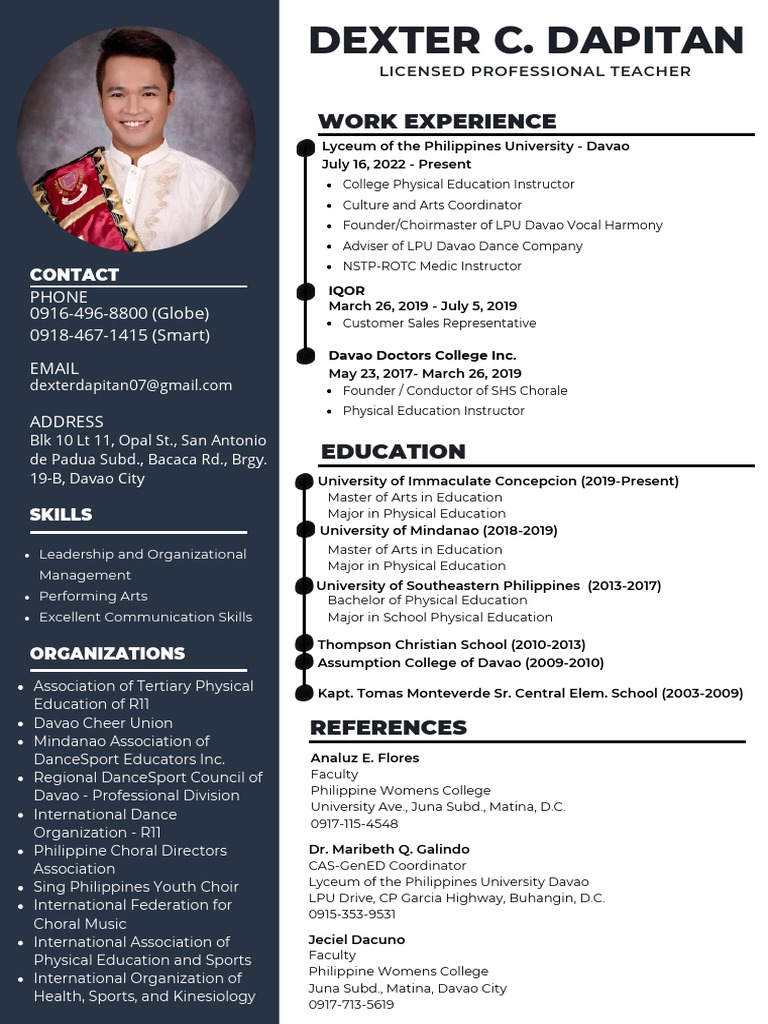 Dapitan Resume PWC | Download Free PDF | Performing Arts | Music ...