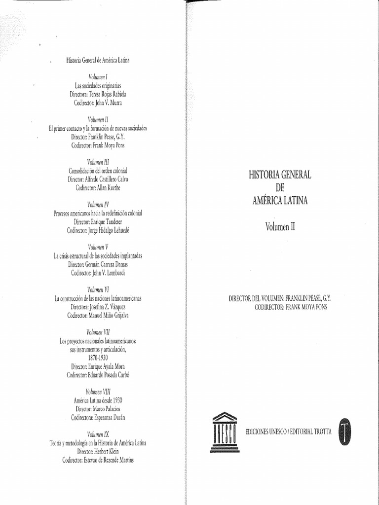 Historia General de América Latina, Unesco | PDF