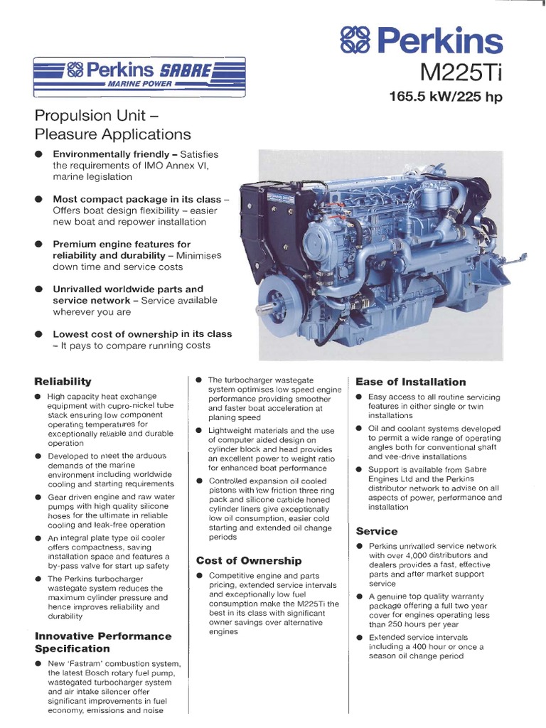 Perkins M225Ti | PDF