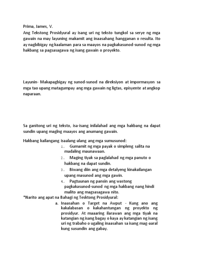 Pagbasa Outline | PDF