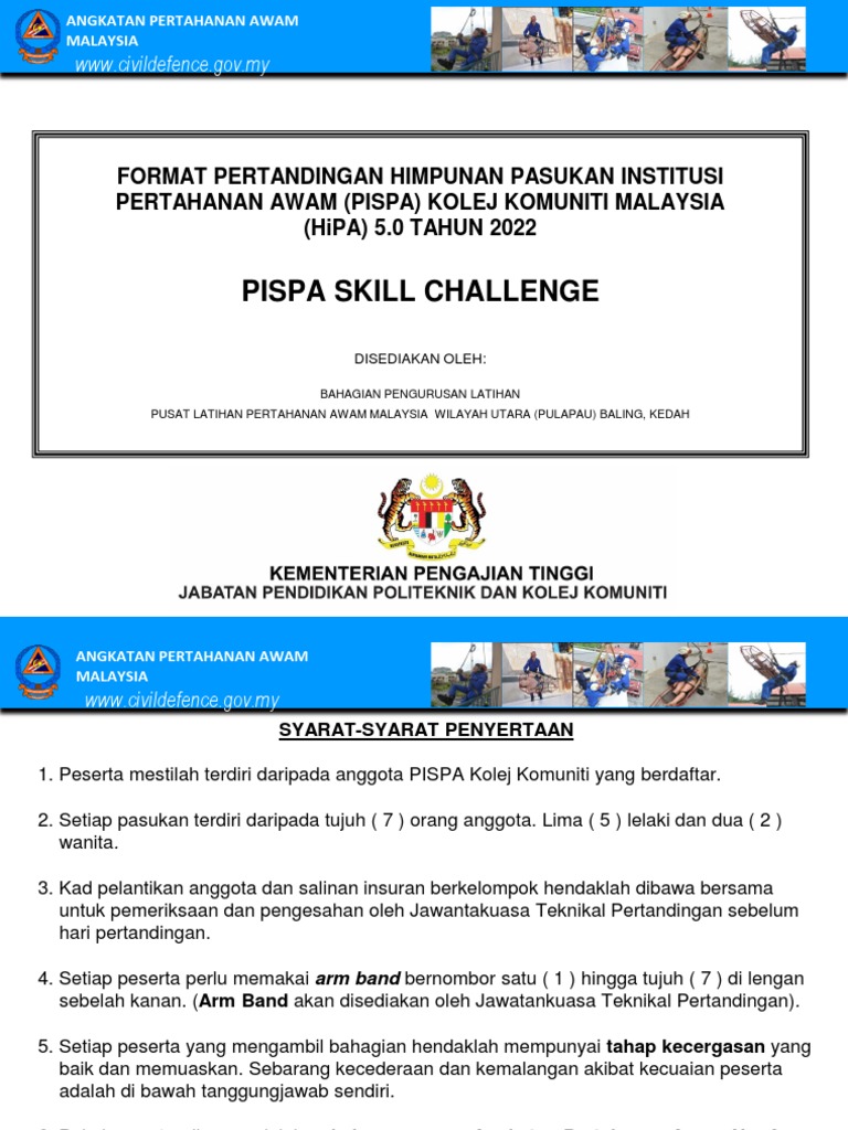 2.0 Format Pertandingan Pispa Skill Chalengge Hipa 5.0 2022 | PDF ...
