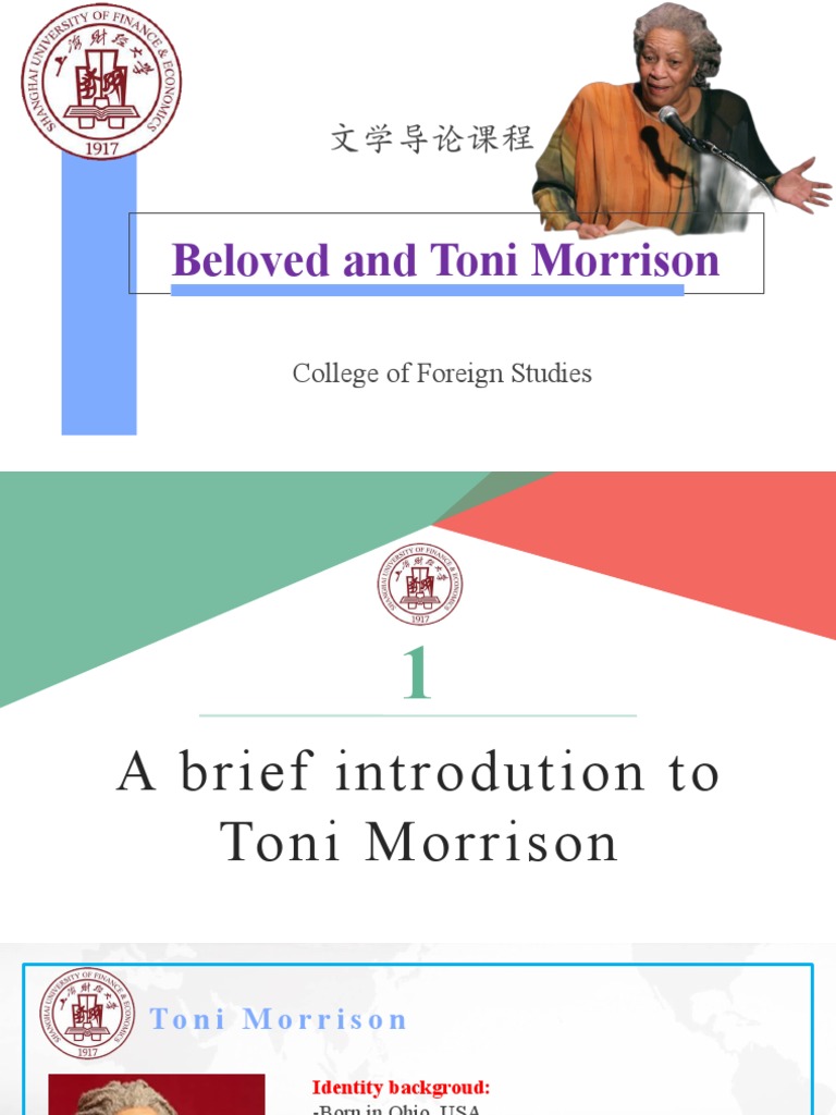 Toni Morrison and Beloved | PDF