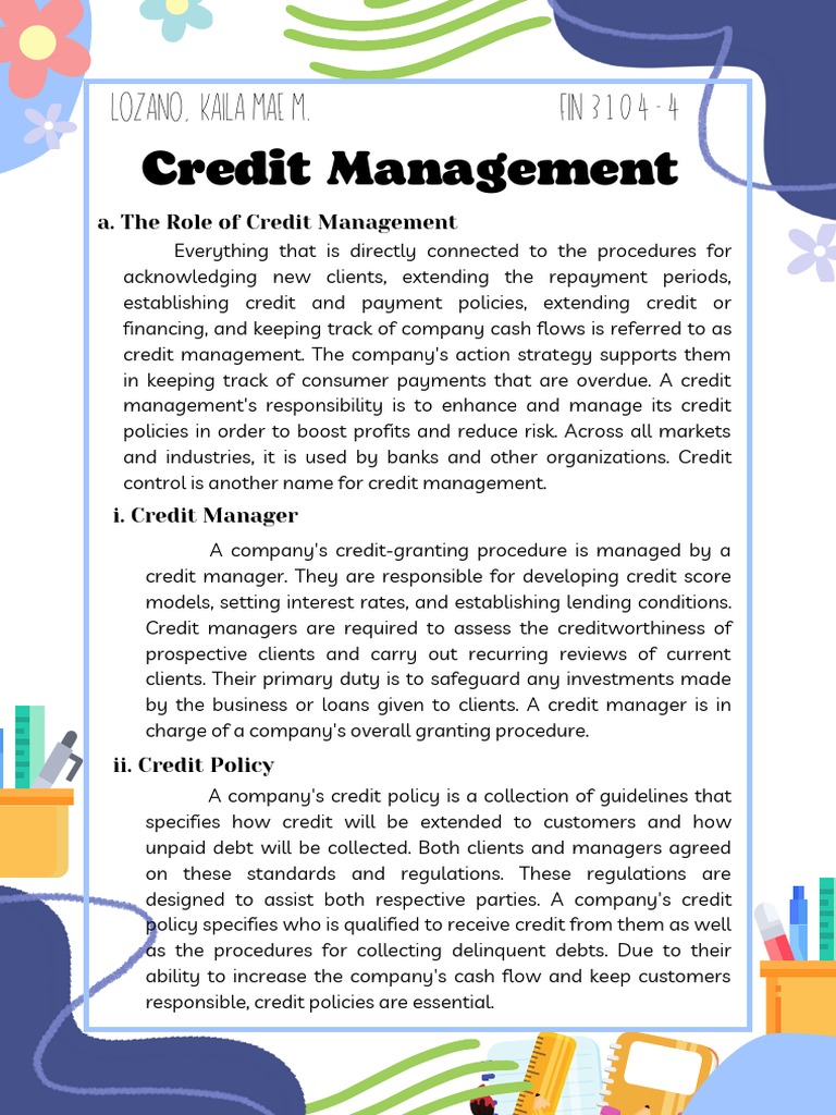 CMCP Module 2 Chapter 4 | PDF | Credit | Finance & Money Management