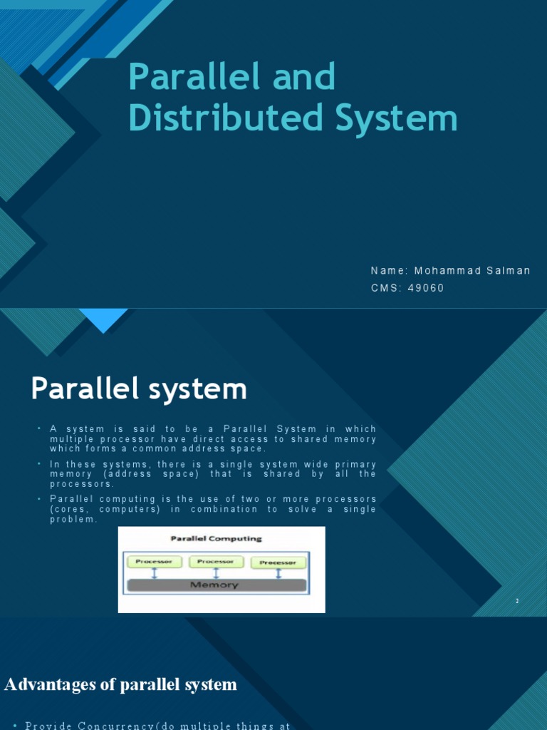 Bigdata Presentation - Parallel and Distributed System | PDF | Distributed Computing | Parallel ...