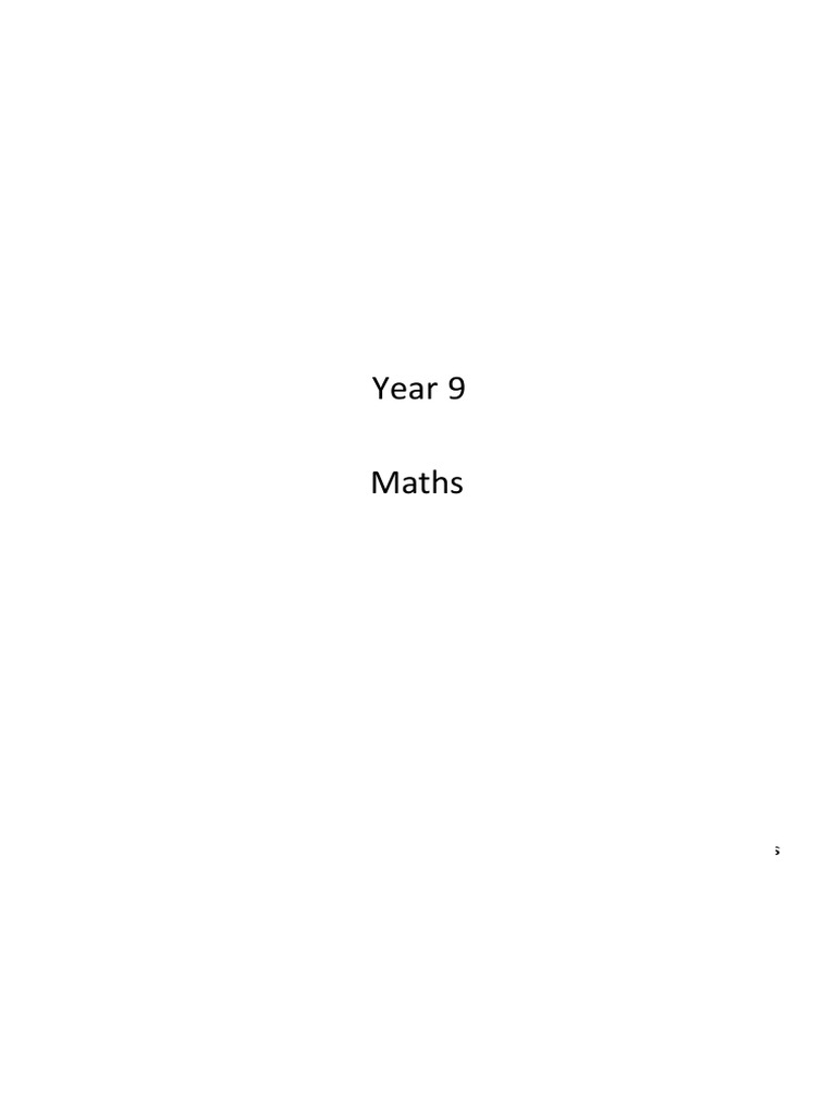 Year 9 - GL Practice Sheet 2 | PDF | Significant Figures | Area