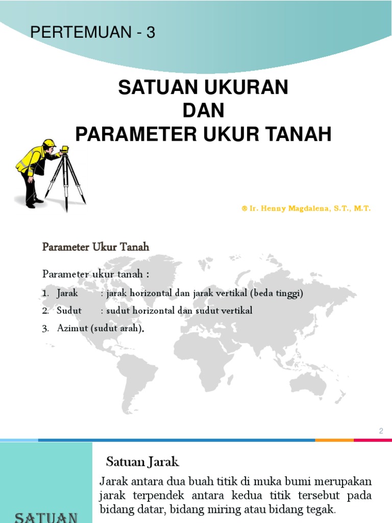 03 Perpetaan TekLing - Parameter Ukur Tanah | PDF