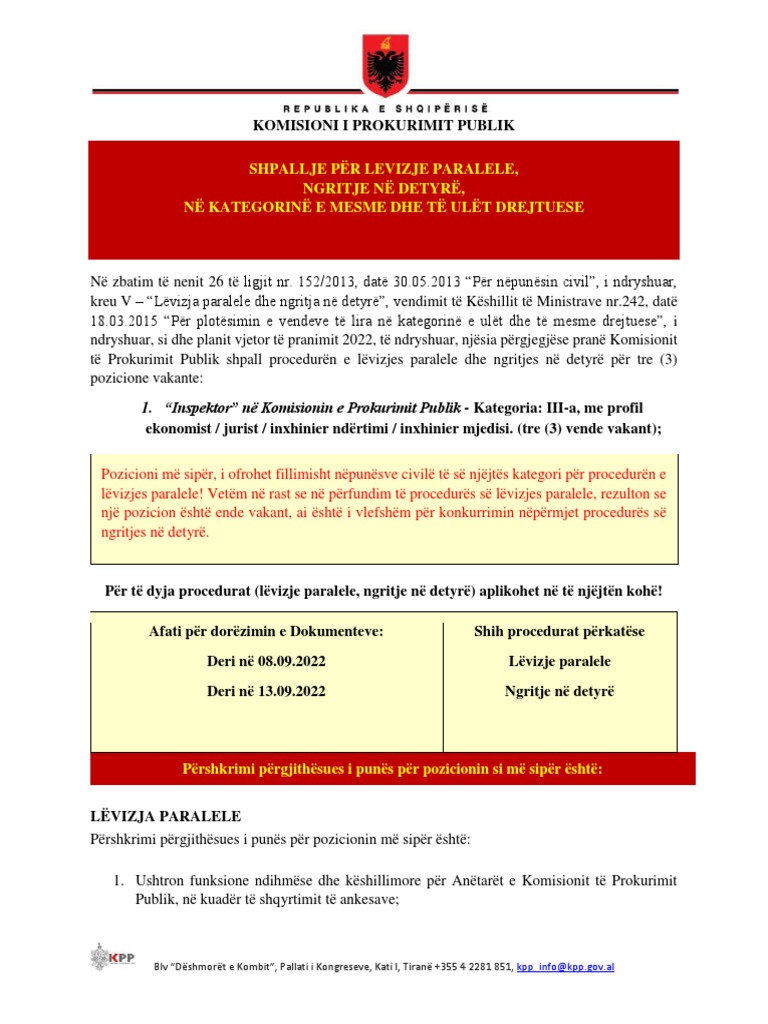 Shpallje Inspektor - ALL - 3 | PDF