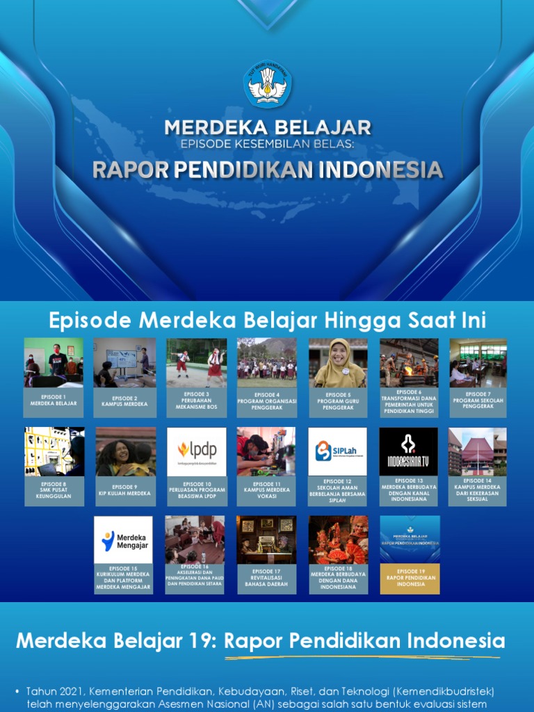 B1.a. Paparan Final Mendikbudristek - MB19 - Rapor Pendidikan Indonesia ...