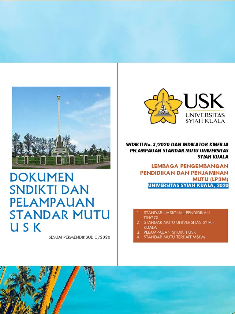 Dokumen SN-Dikti Dan Pelampauan Standar Mutu USK (2020) | PDF