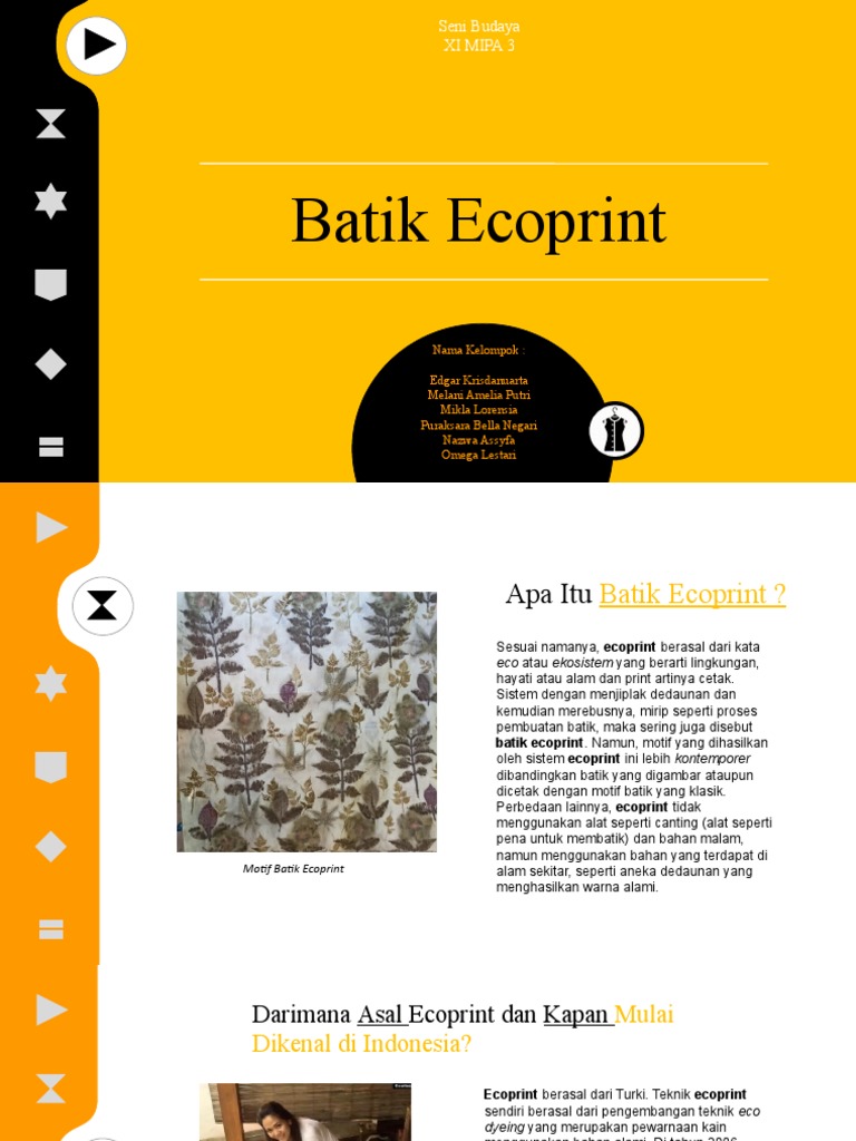 Presentasi Batik Ekoprint | PDF