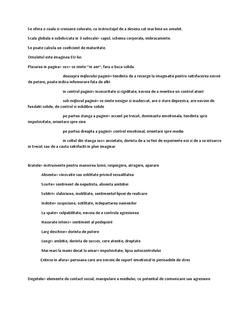 Despre Testul Omuletului | PDF