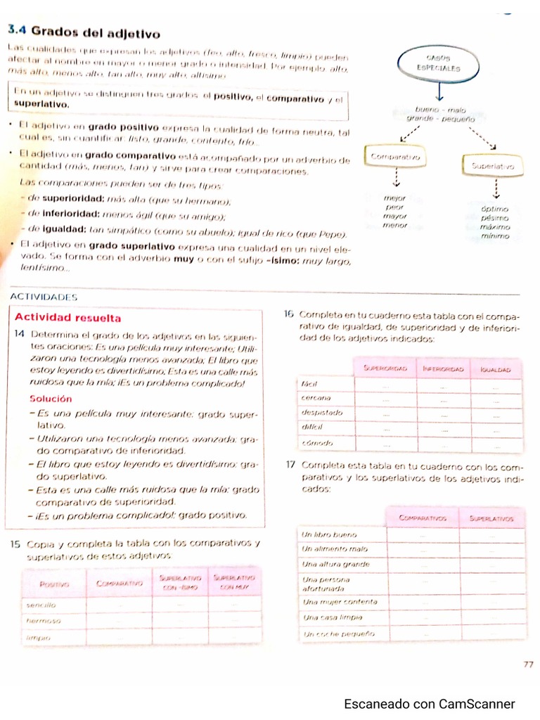Grados Del Adjetivo | PDF