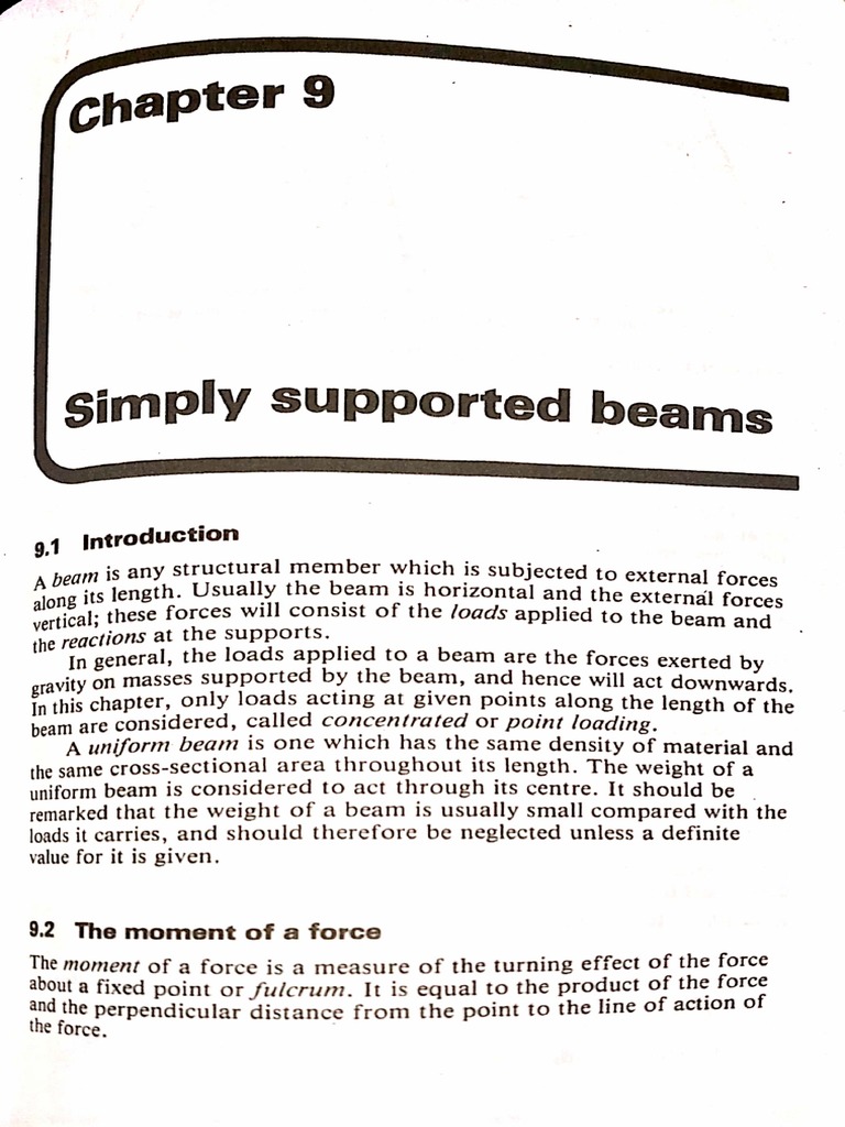 Simple Supported Beams | PDF