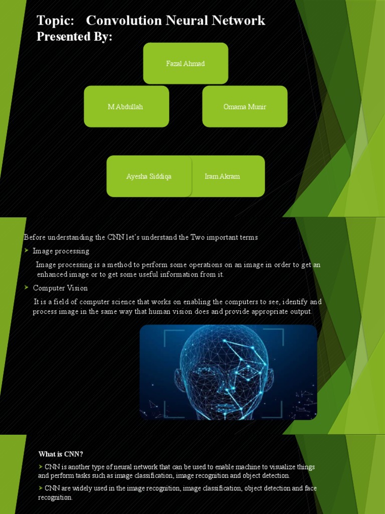 Topic: Convolution Neural Network: Presented by | PDF | Cybernetics | Cognitive Science