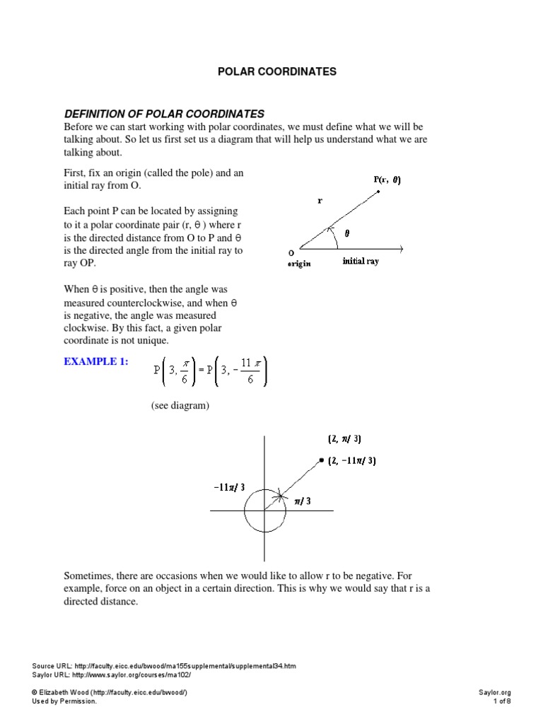 Polar-Coordinates 1 | PDF | Equations | Cartesian Coordinate System