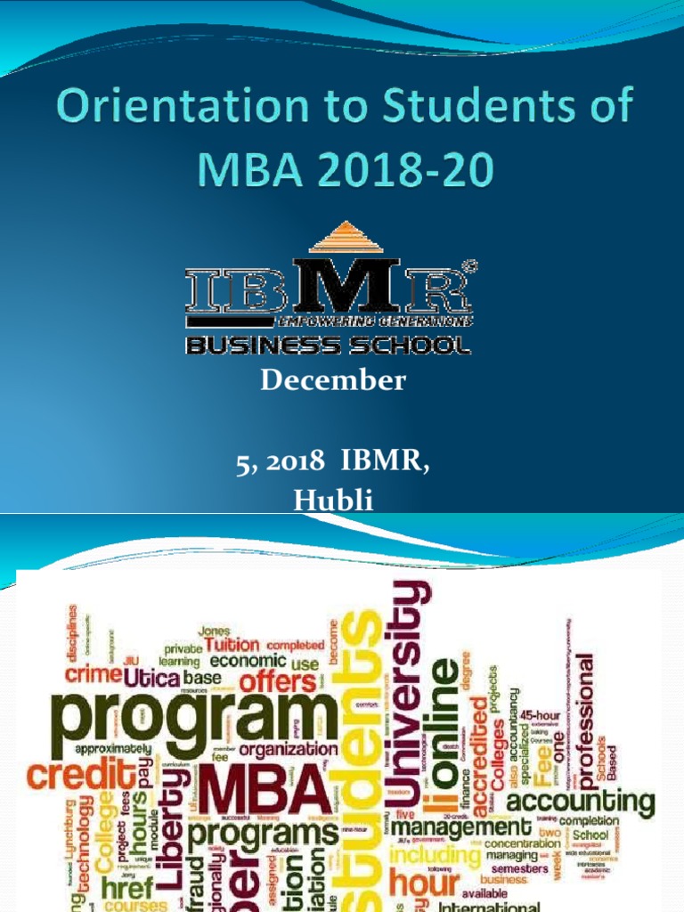MBA Orientation Programme | PDF | Master Of Business Administration ...