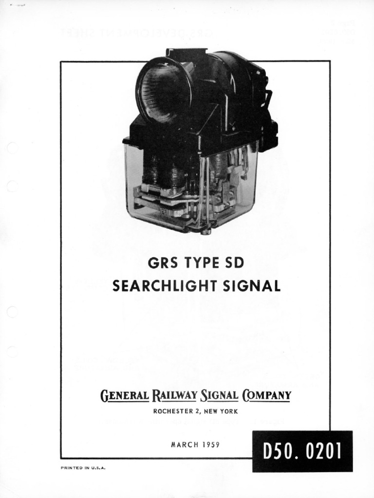 D50.0201 GRS SD Searchlight Signal | PDF