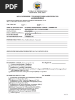 Cso - Application Form For The Accreditation of Civil Society Organizations | PDF