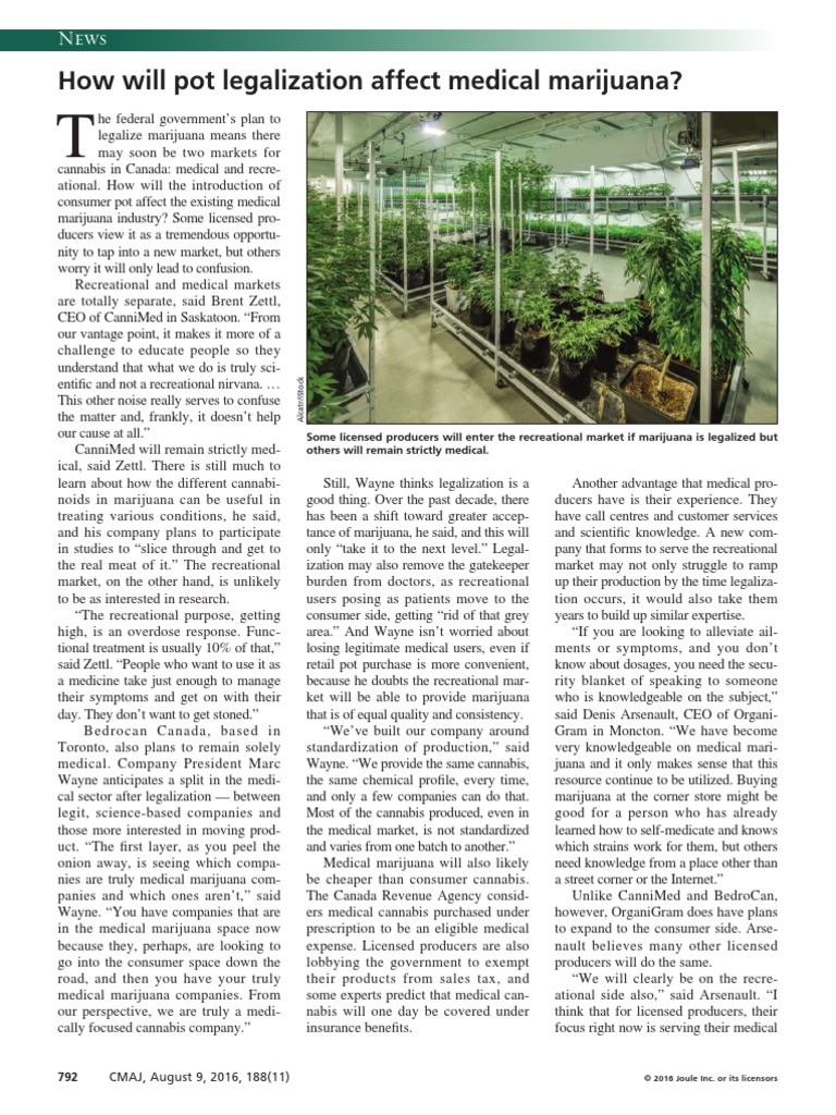 How Will Pot Legalization Affect Medical Marijuana | PDF ...