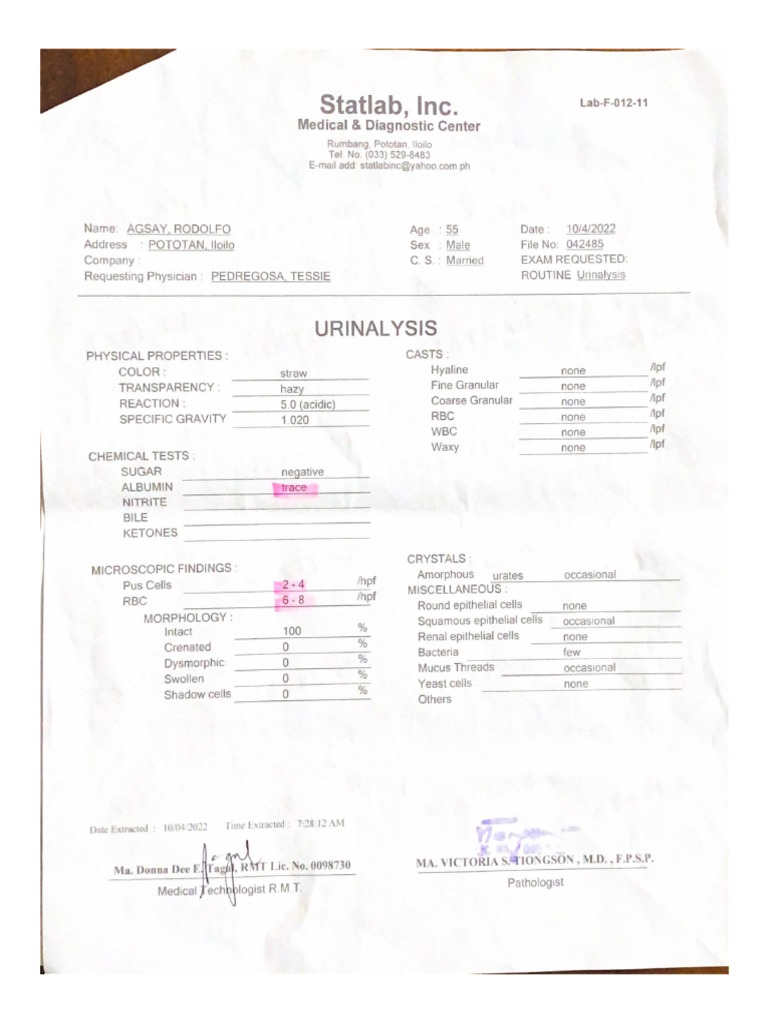 Laboratory Result | PDF