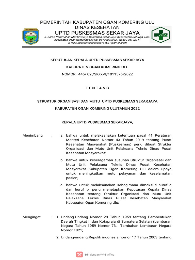 Inddikator Mutu Puskema 2022 Fixx | PDF