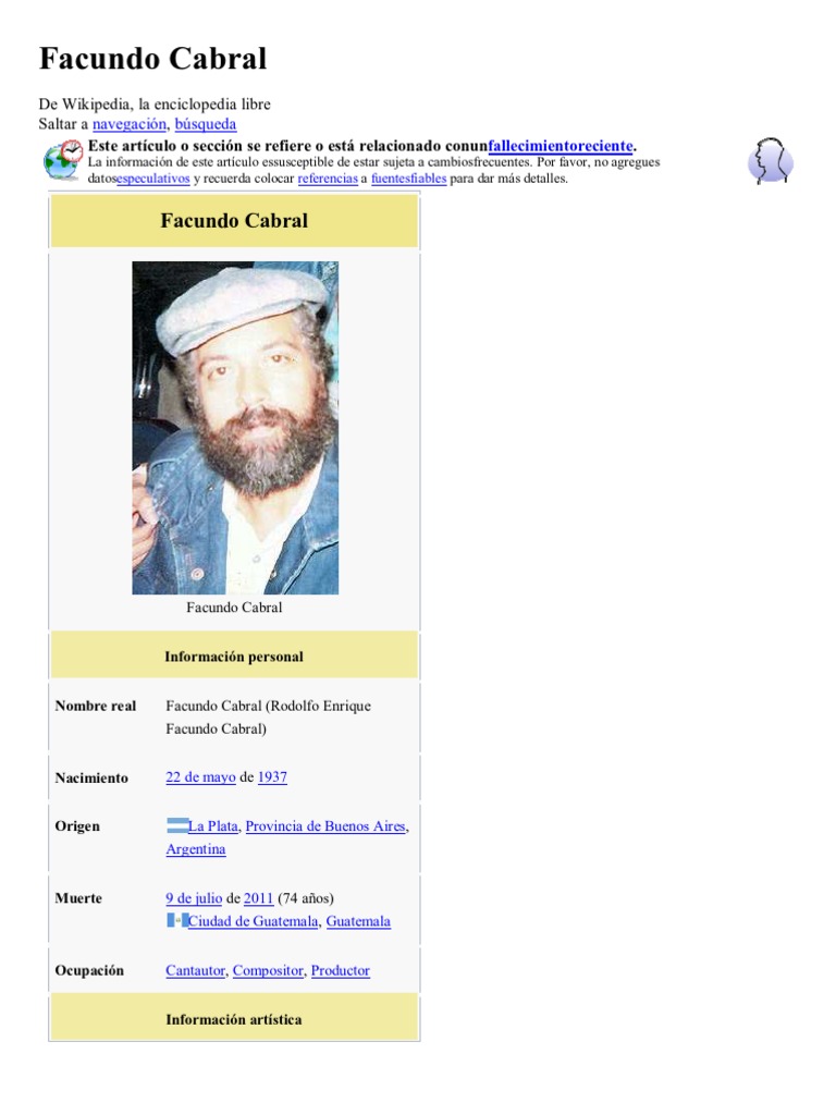 Facundo Cabral | PDF