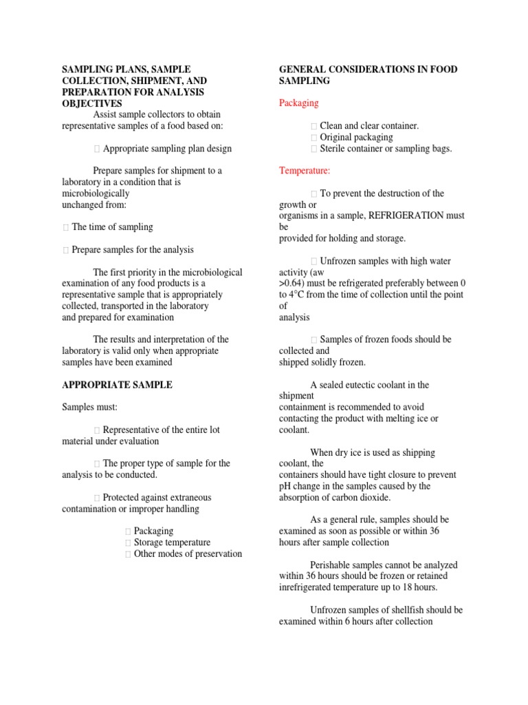 Sampling Plans | PDF | Ph | Calibration