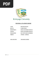 Industrial Attachment Report Writing Sample | PDF