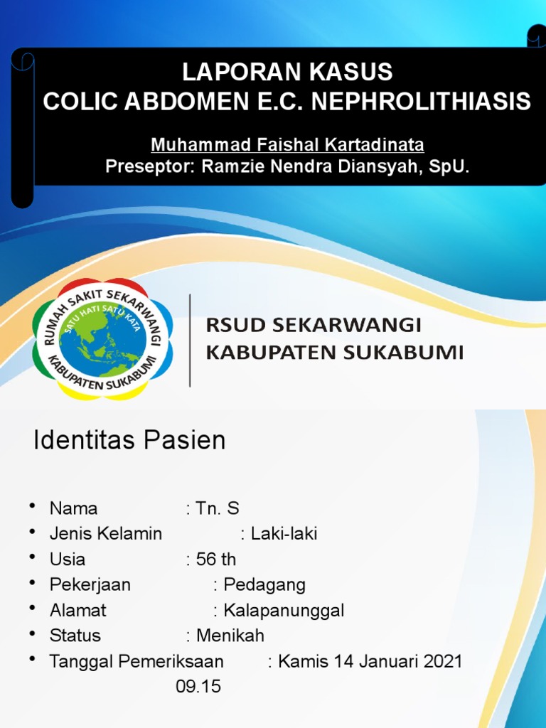 Lapkas RSUD SKW Faishal 1 Nephrolithiasis | PDF
