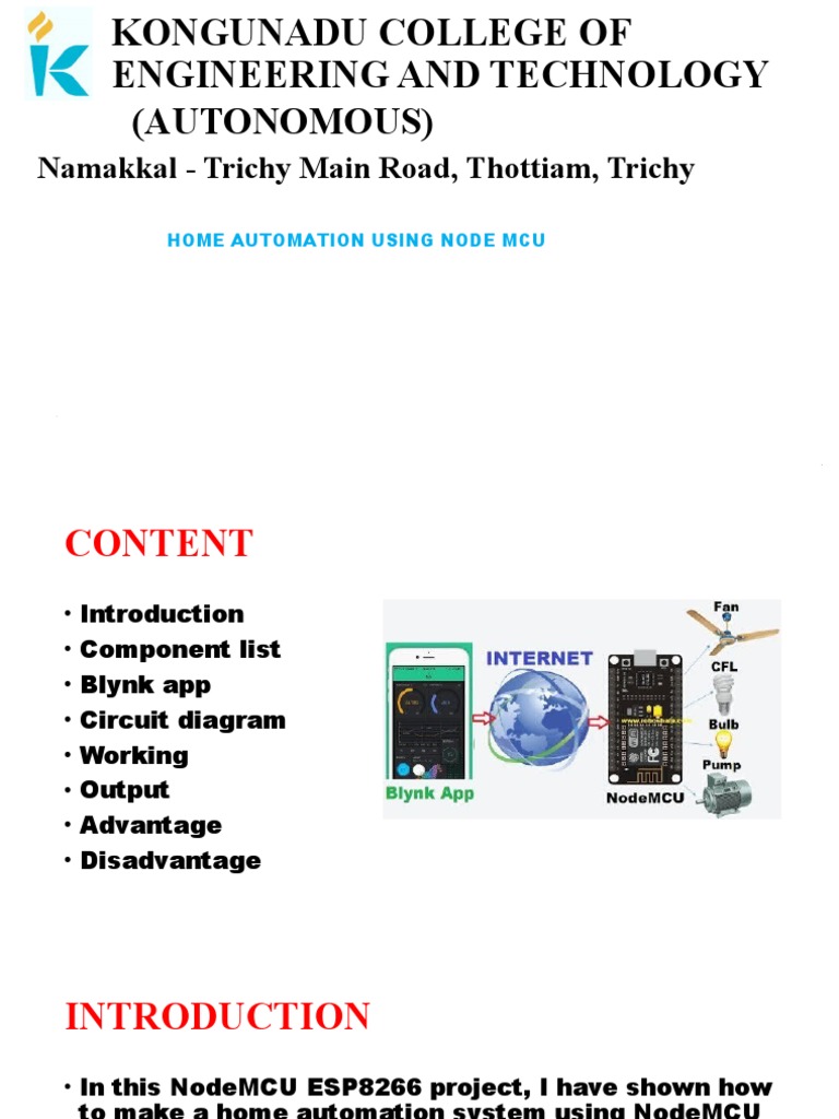 Home Automation Using Node Muc | PDF | Home Automation | Relay