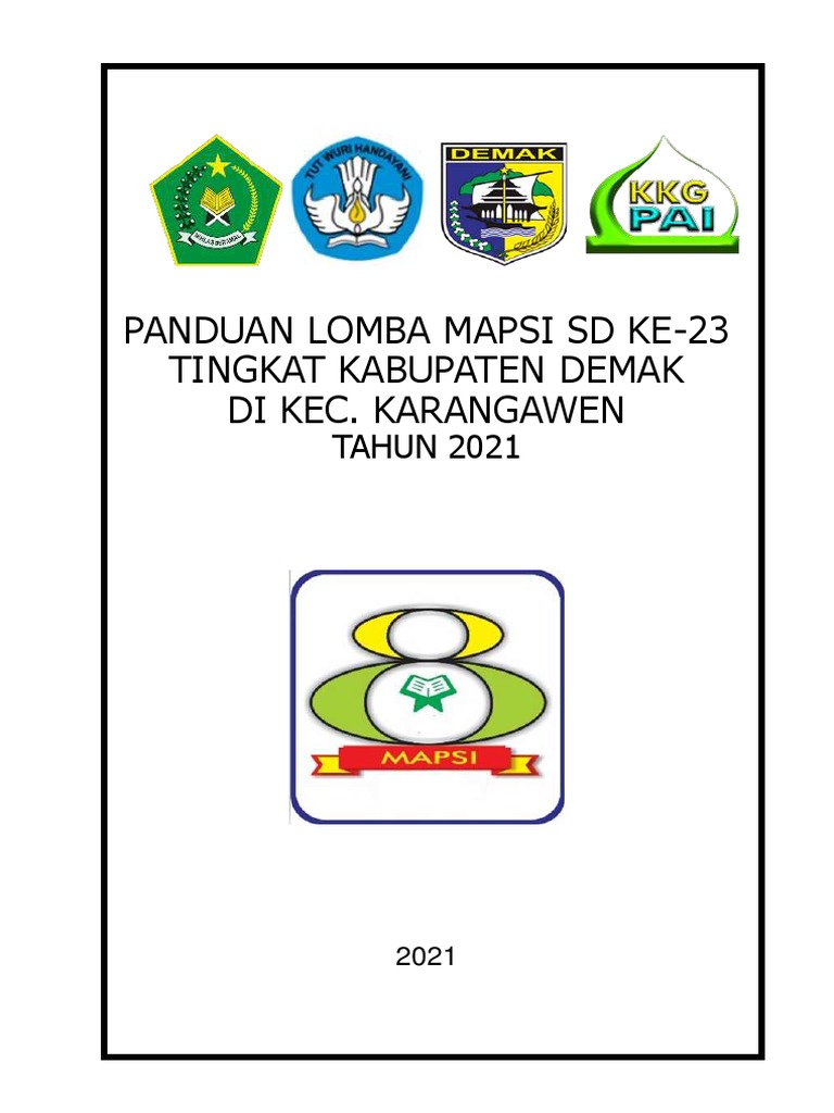 Juknis Mapsi Ke-23 Kab. 29 September 2021 | PDF Juknis Mapsi Ke-23 Kab. 29 September 2021 | PDF