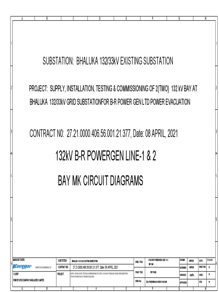 Bay MK of Bhaluka 2 Bay Extension PDF | PDF | Electrical Substation ...