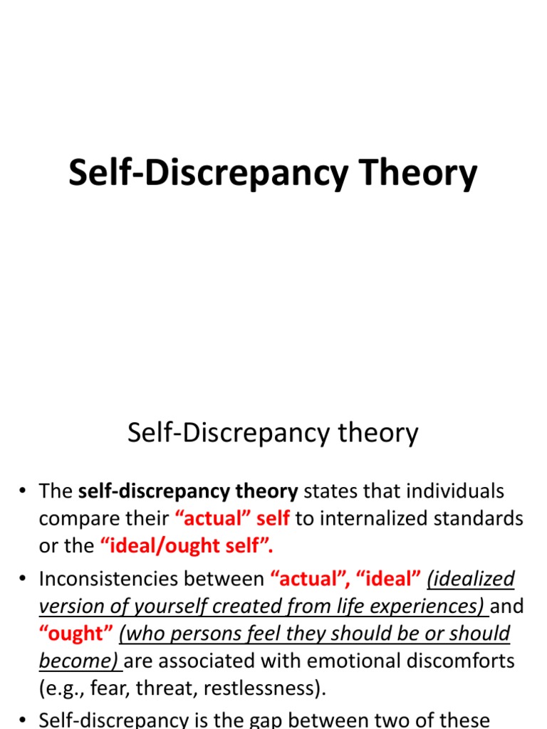Self-Discrepancy Theory | PDF | Reference | Neuropsychology