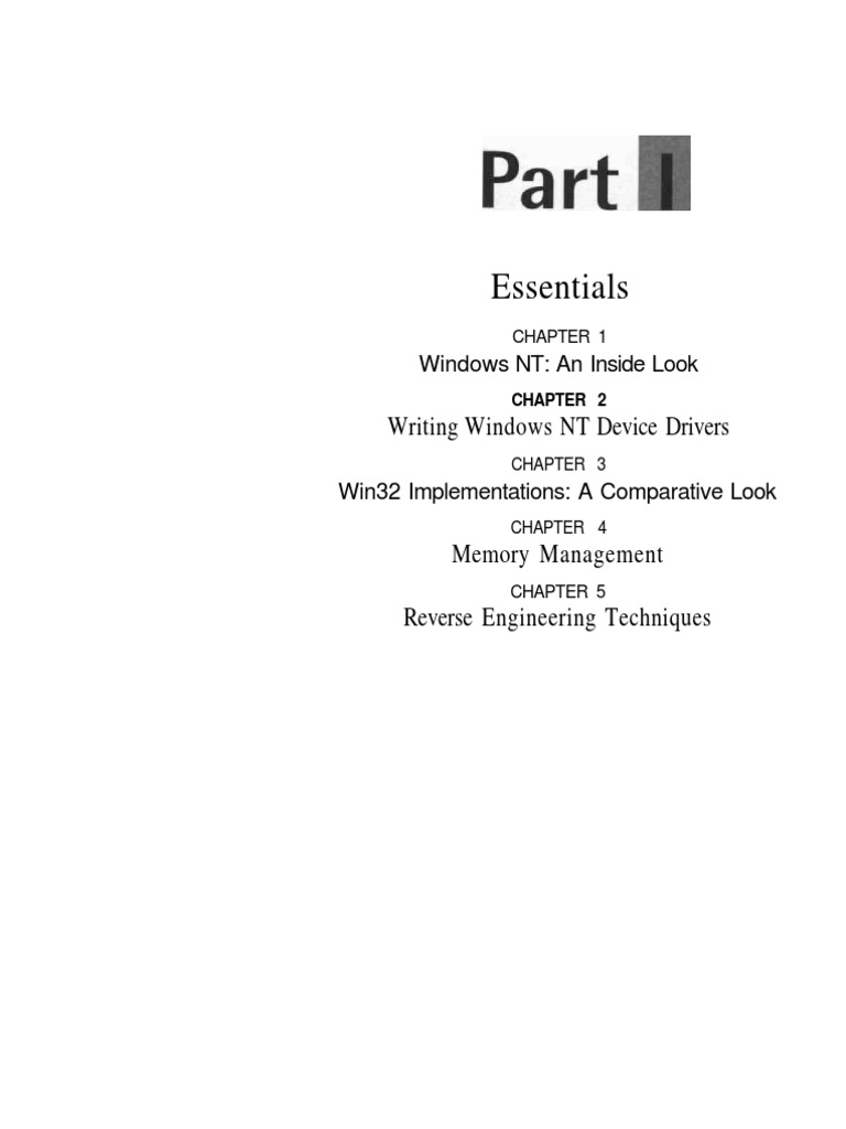Unknow The Undocumented Functions Windows Nt 2000 Xp Kernel Mode Pdf Windows Nt