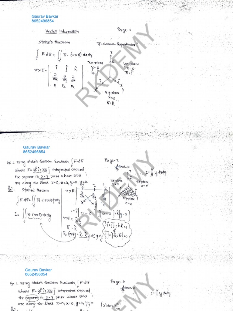 Vector Calculus Pdf