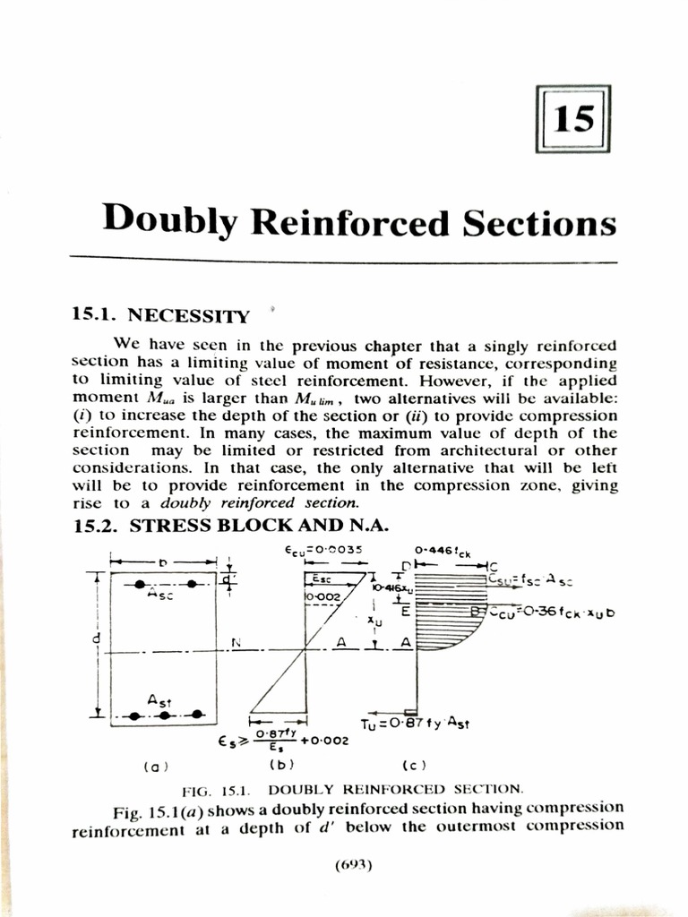 Design of Doubly Reinforced Sections | PDF | Deformation (Engineering ...