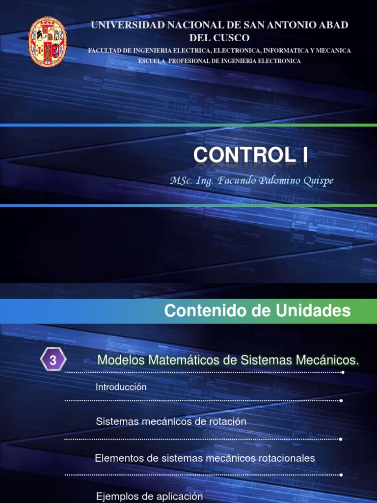 Clase 05.3 Modelado Matematico de Sistemas Mecanicos de Rotacion | PDF ...