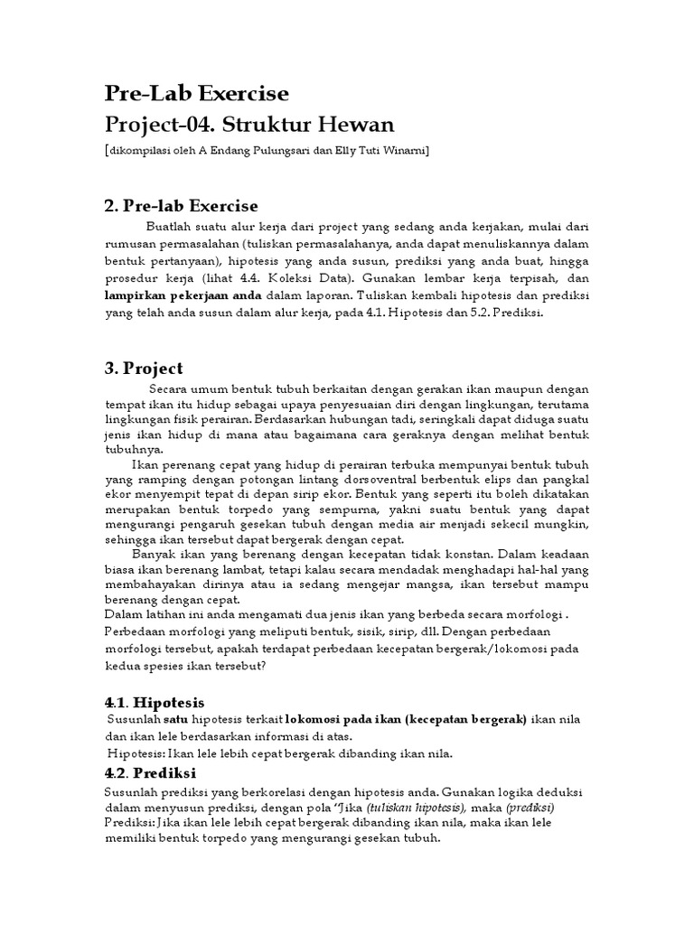 Avessina Putri Sediana 1 Project 4 Pre Lab Exercise Pdf