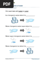 Grade 1 Physical Science States of Matter Worksheet | PDF