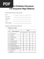 Form Permohonan Kasbon Karyawan | PDF