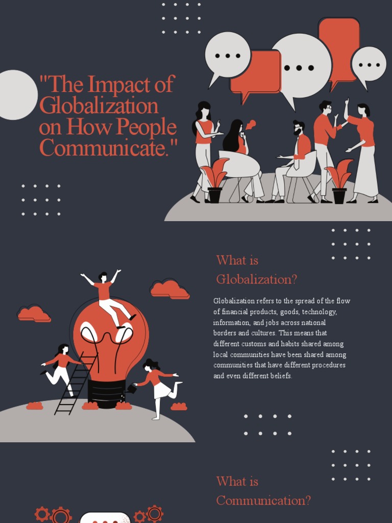 The Impact of Globalization BTVTED 1S at | PDF | Communication ...