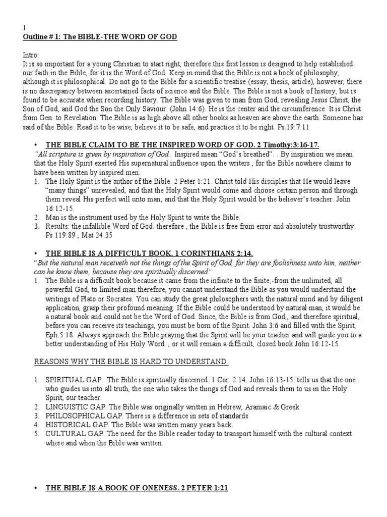 Outline | PDF | Last Judgment | Jesus