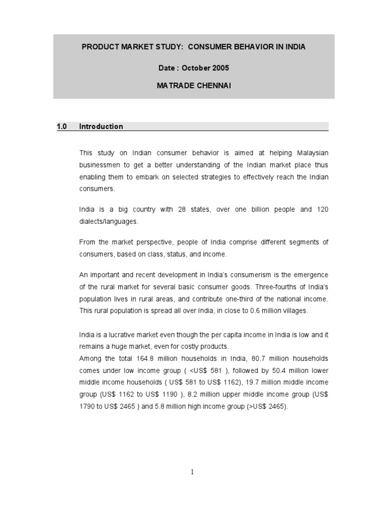 Understanding Indian Consumer Behavior | PDF | Consumer Behaviour | Brand