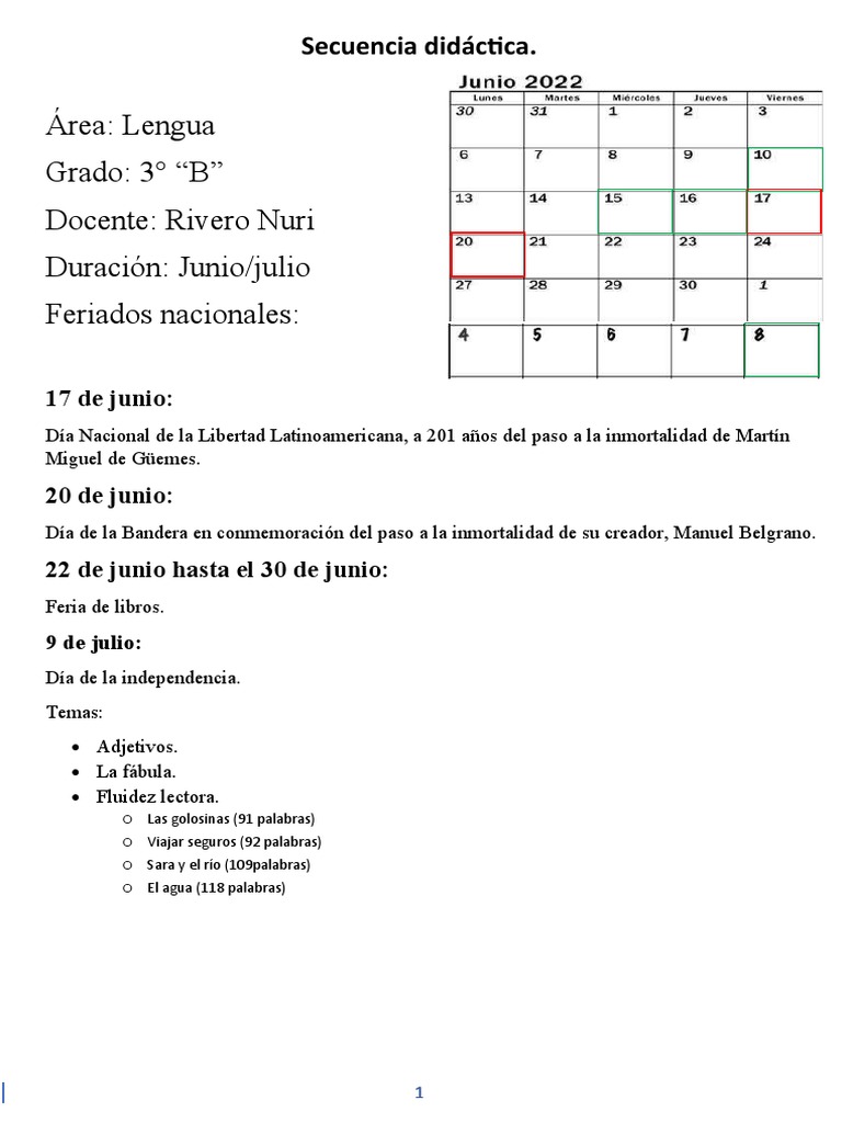 Secuencia Didáctica: Adjetivos en 3°B | PDF | Adjetivo